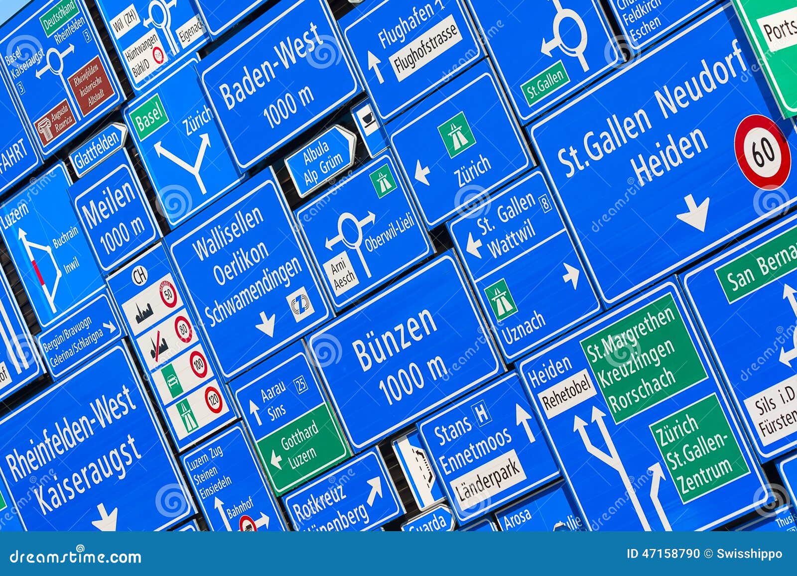 Signes de route illustration stock. Illustration du panneau - 47158790