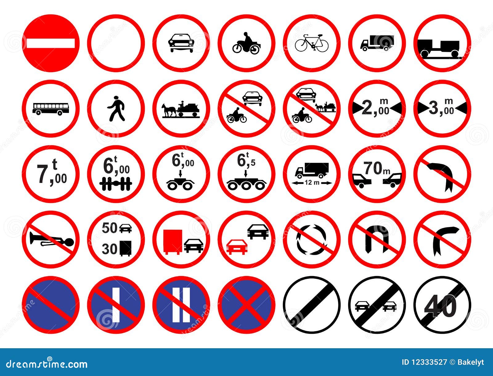Signes de routes illustration de vecteur. Illustration du stationnement ...