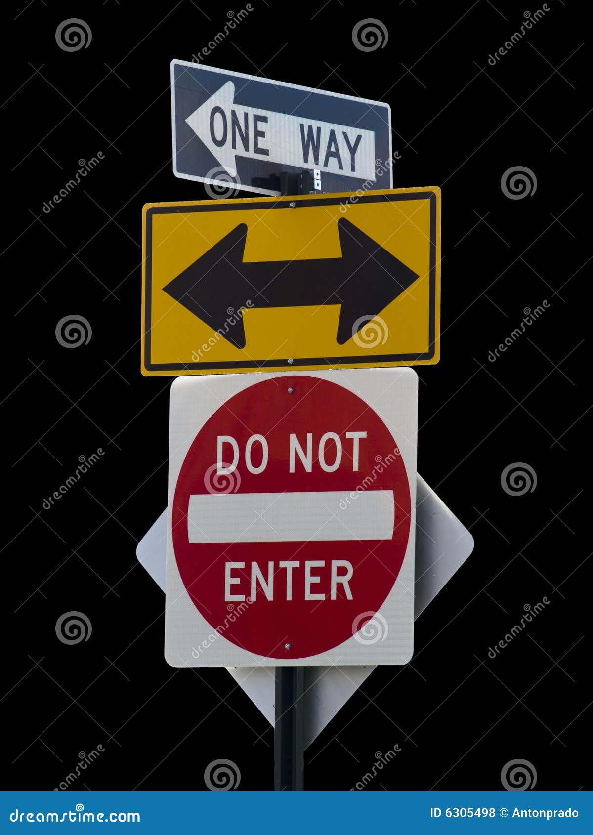 Signes de rue photo stock. Image du ville, route, interdisez - 6305498