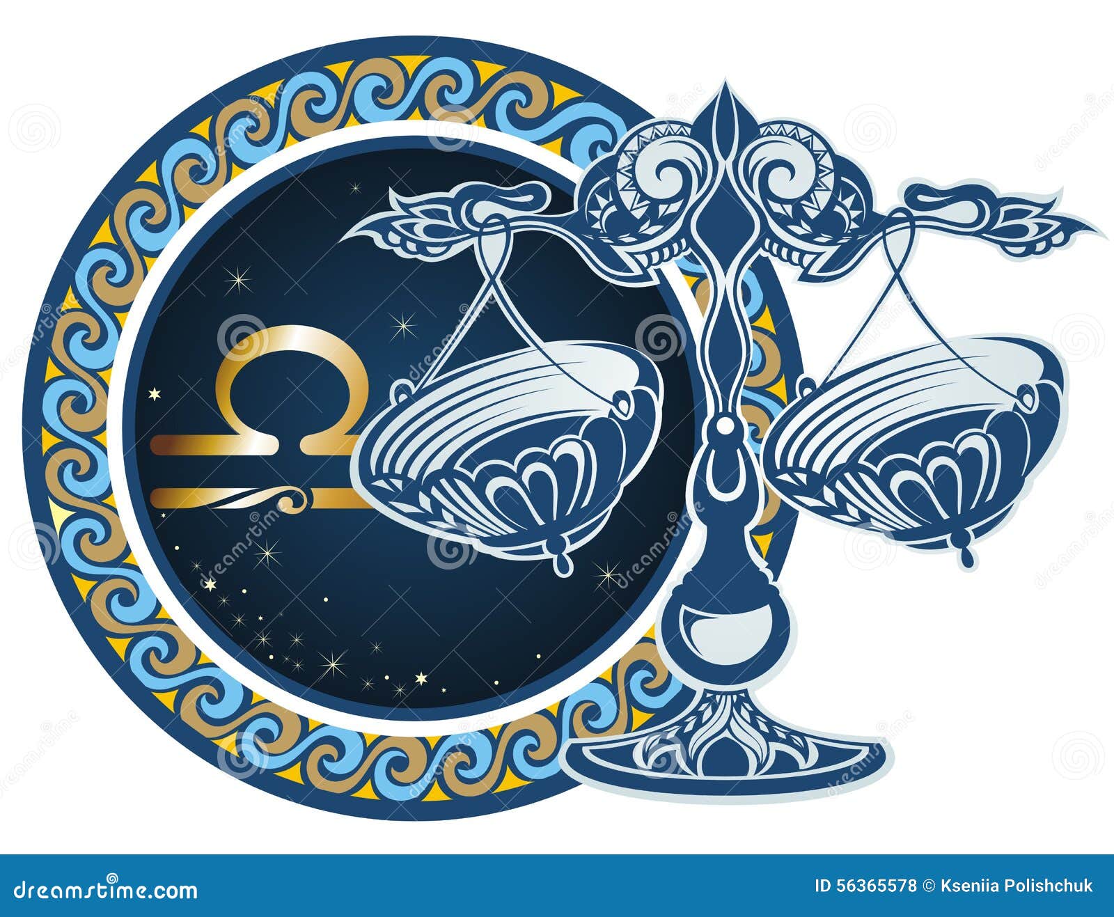 Signes De Zodiaque - Balance Illustration de Vecteur - Illustration du ...