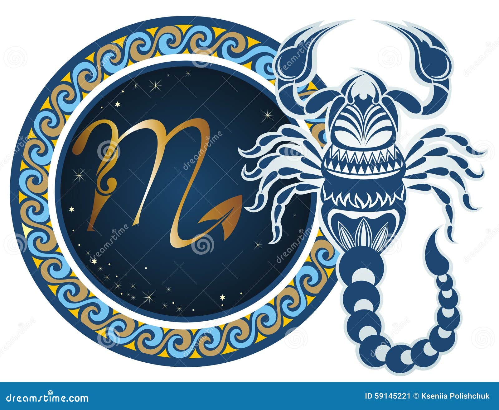 Signes De Zodiaque - Scorpion Illustration de Vecteur - Illustration du ...