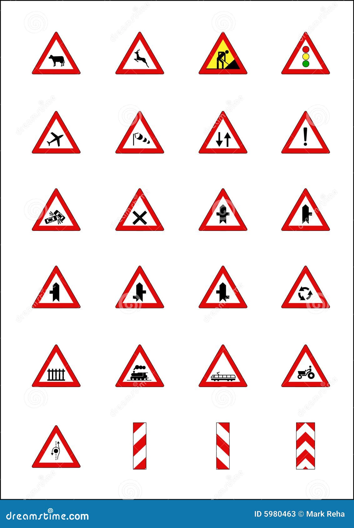 Signes Et Indicateurs De Route Illustration de Vecteur - Illustration ...