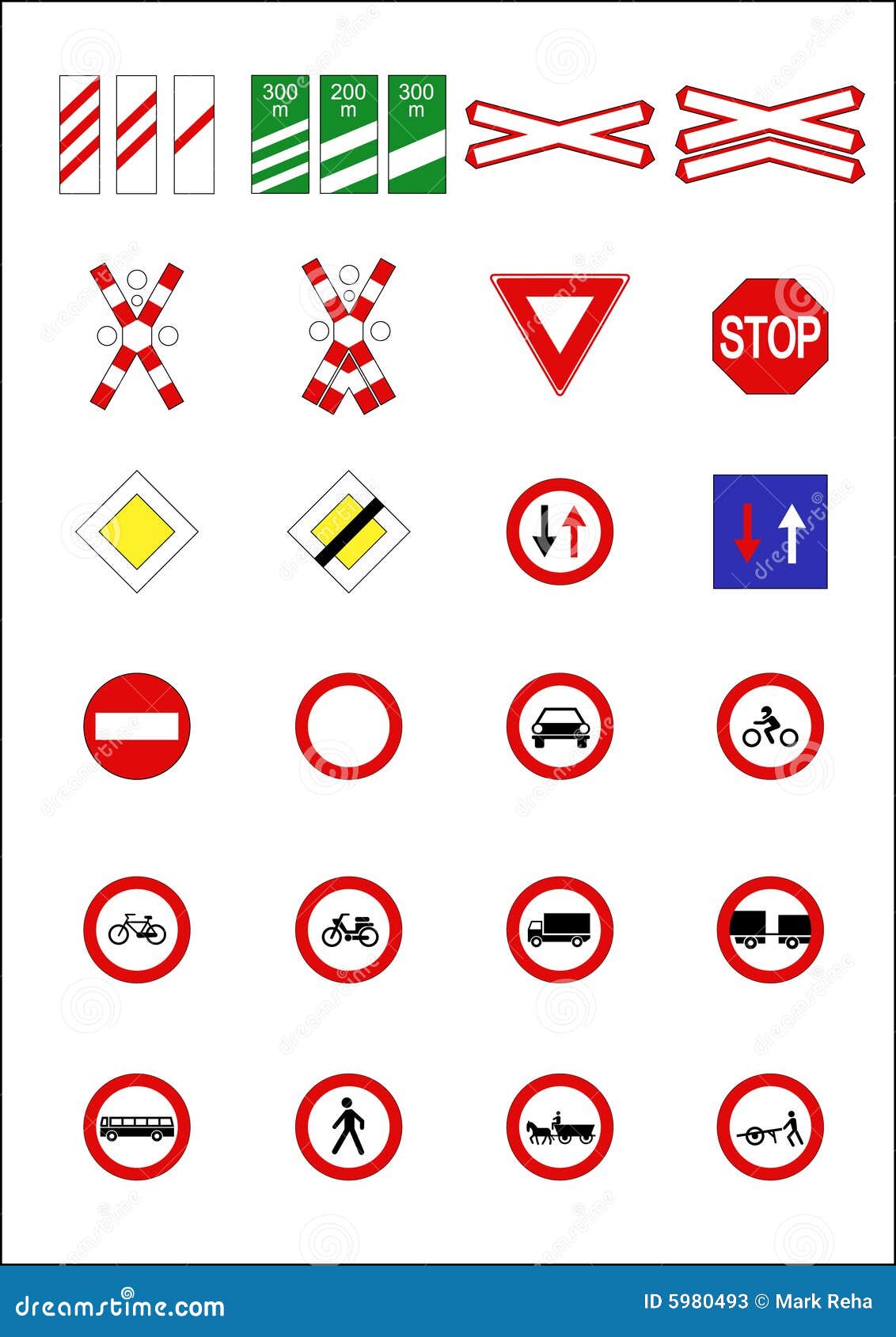 Signes Et Indicateurs De Route Illustration de Vecteur - Illustration ...
