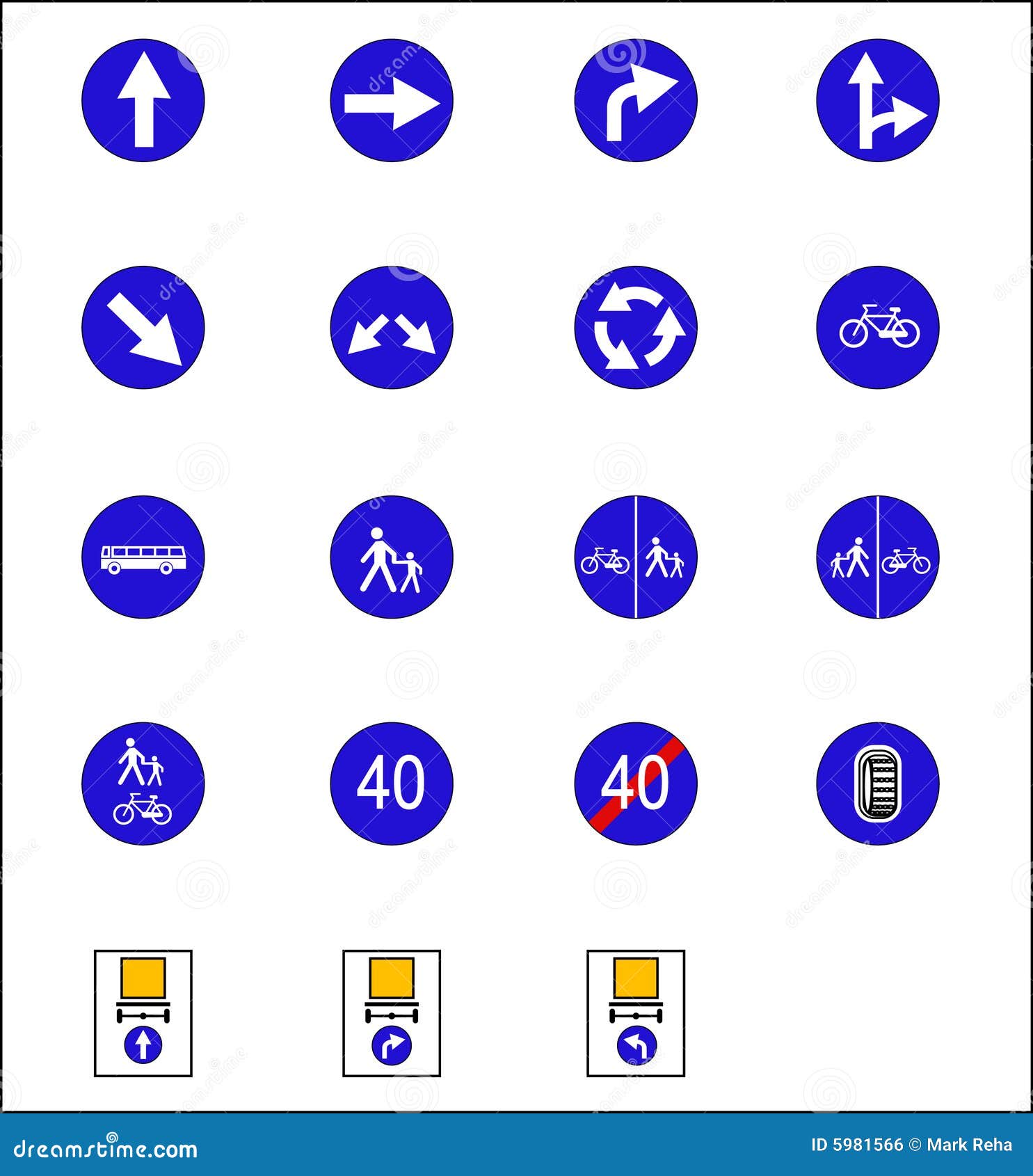 Signes Et Indicateurs De Route Illustration de Vecteur - Illustration ...