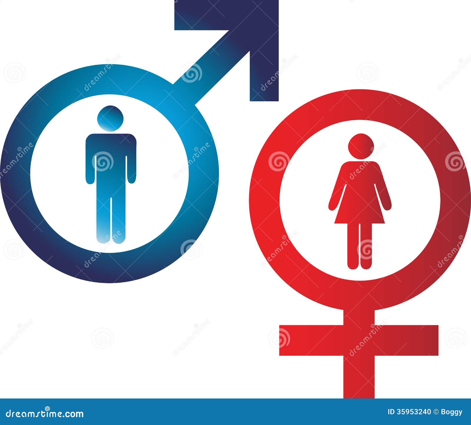 Signes hommes-femmes illustration de vecteur. Illustration of femelle ...