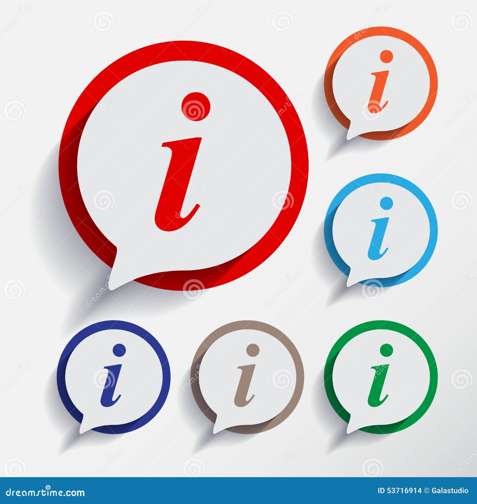 Signes Ou Icône De L'information Illustration Stock - Illustration du ...