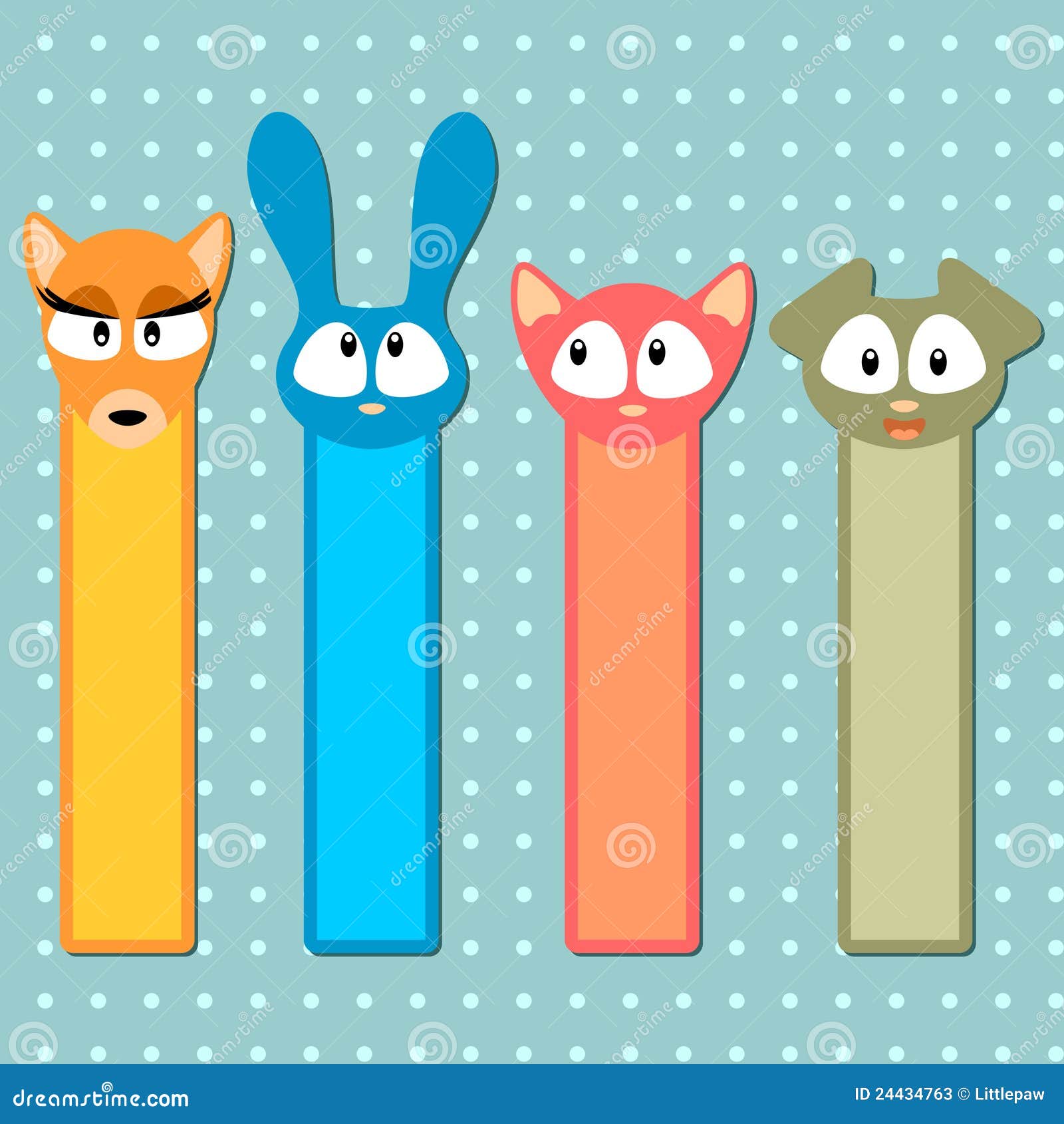 Signets animaux mignons illustration de vecteur. Illustration du crabot ...