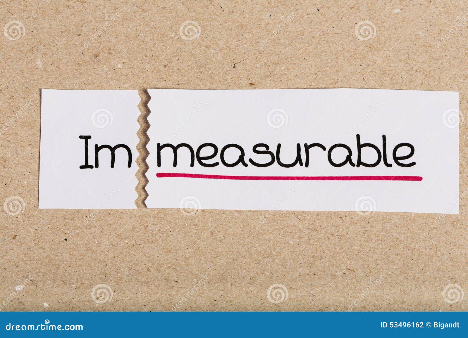 Signez Avec Incalculable De Mot Transformé En Mesurable Photo stock ...