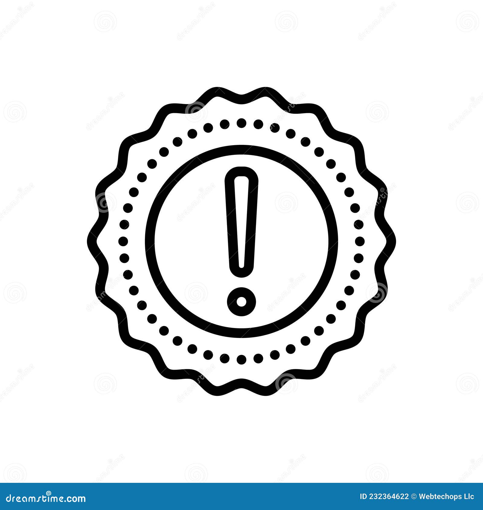 Black Line Icon for Significance, Priority and Value Stock Illustration ...