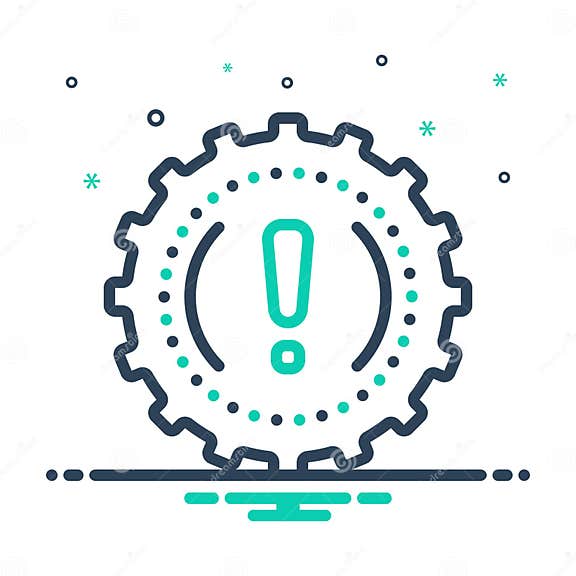 Mix Icon for Significant, Noteworthy and Danger Stock Illustration ...