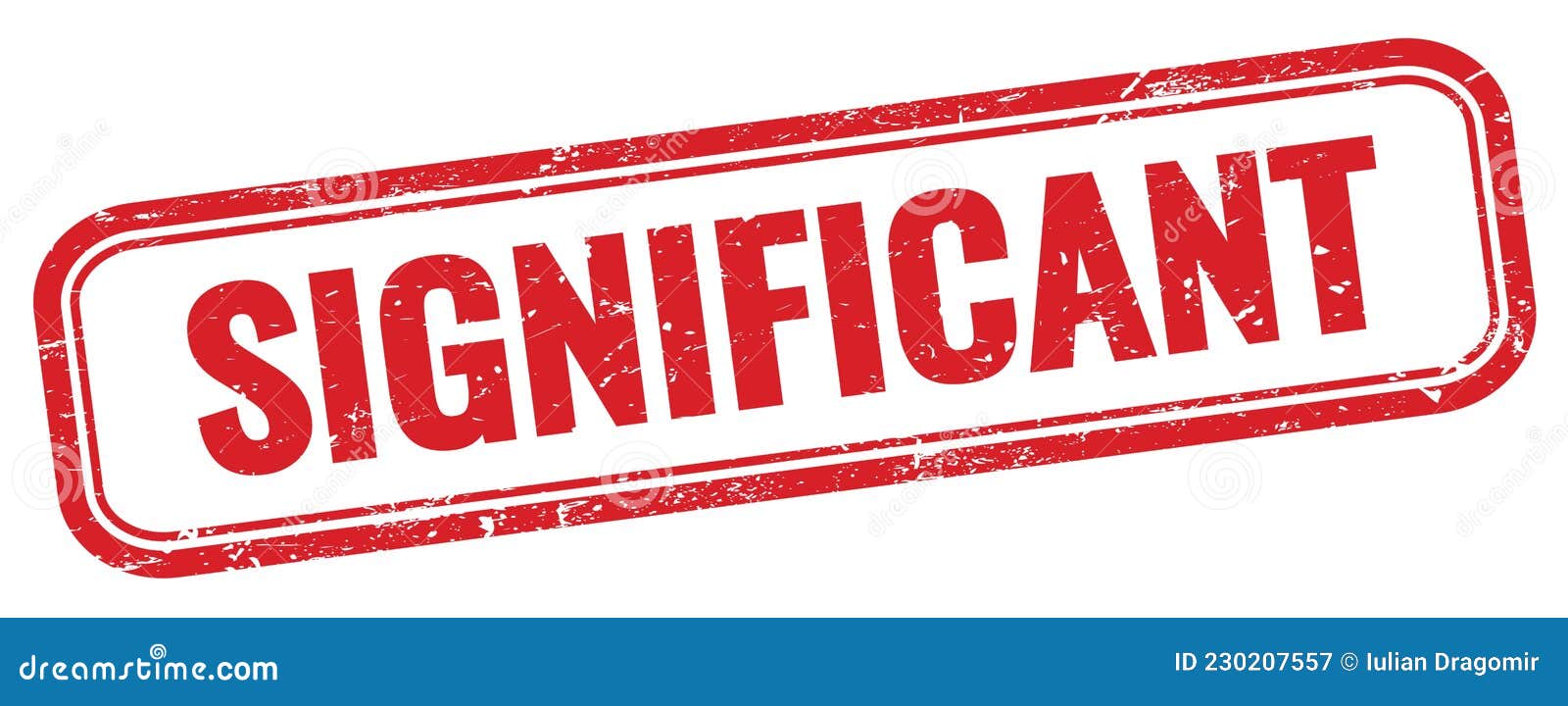 SIGNIFICANT Text on Red Grungy Stamp Stock Illustration - Illustration ...