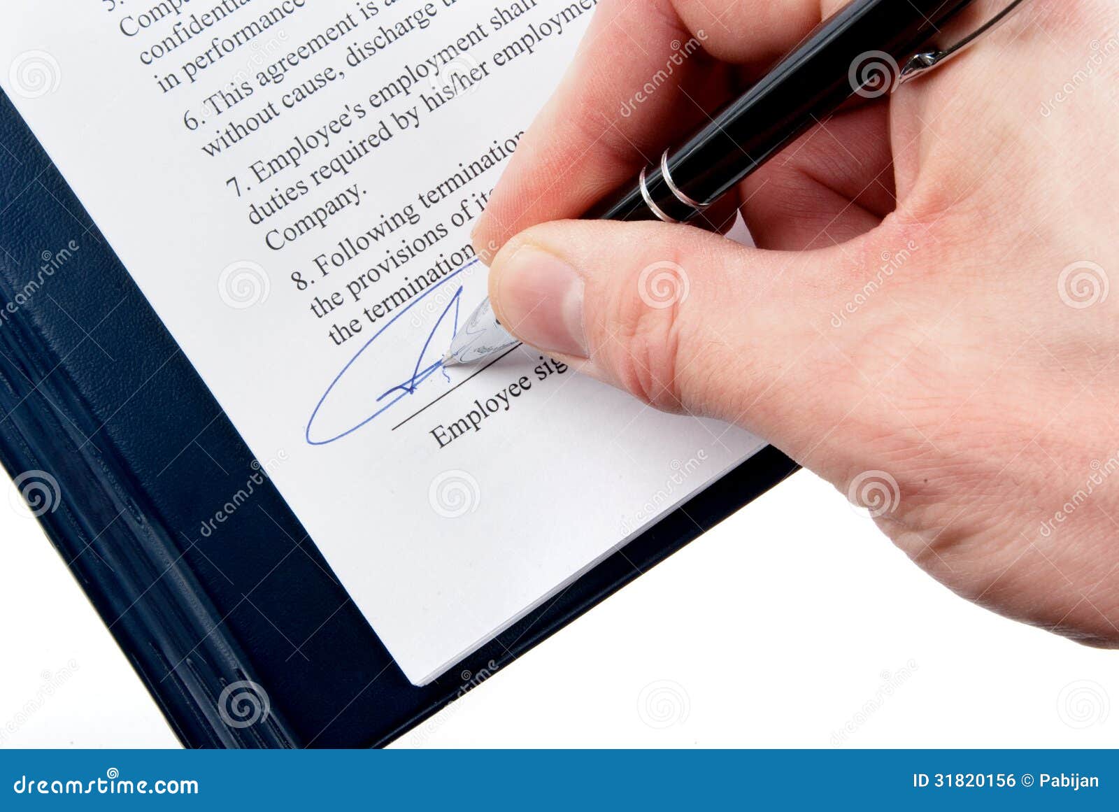 Signing an Agreement (contract) Stock Photo - Image of signing, work ...