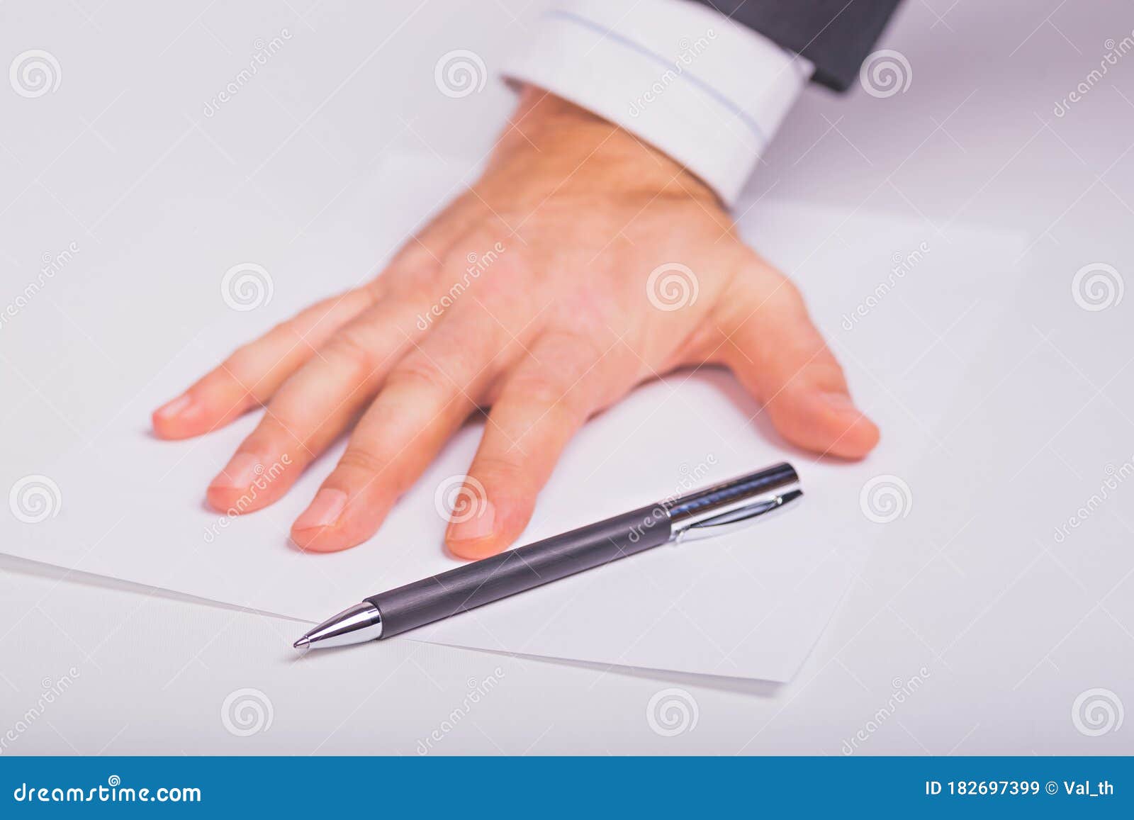 Signing of an agreement stock image. Image of contract - 182697399