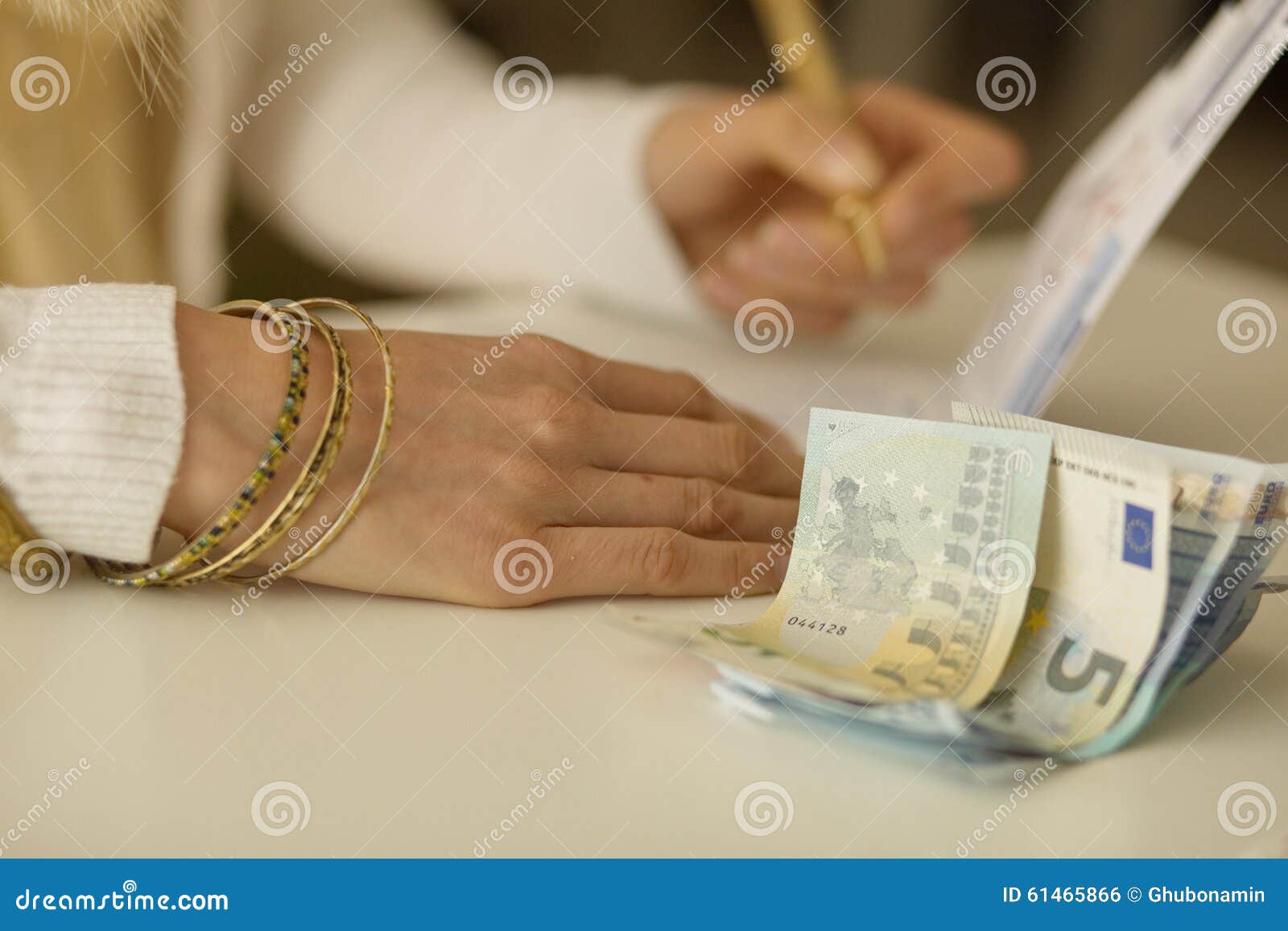 Signing a cheque stock photo. Image of cash, blank, overdraft - 61465866