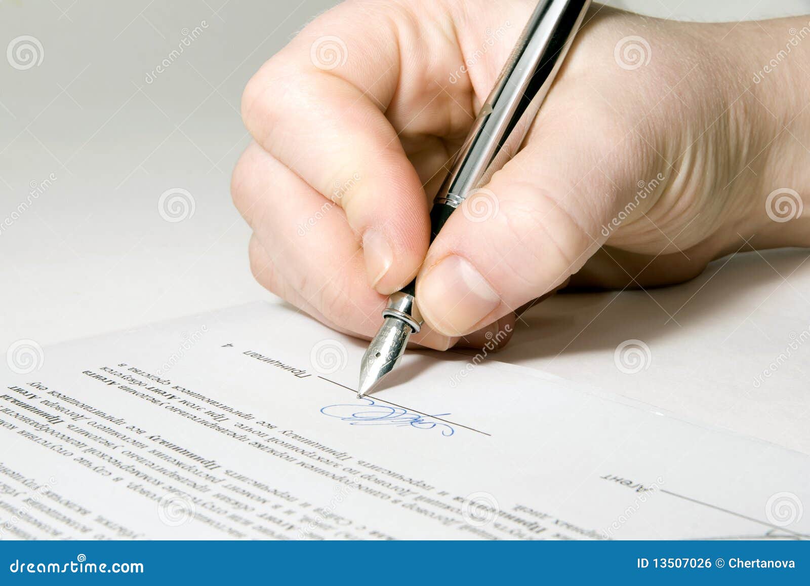 Signing Contract stock photo. Image of document, paperwork - 13507026
