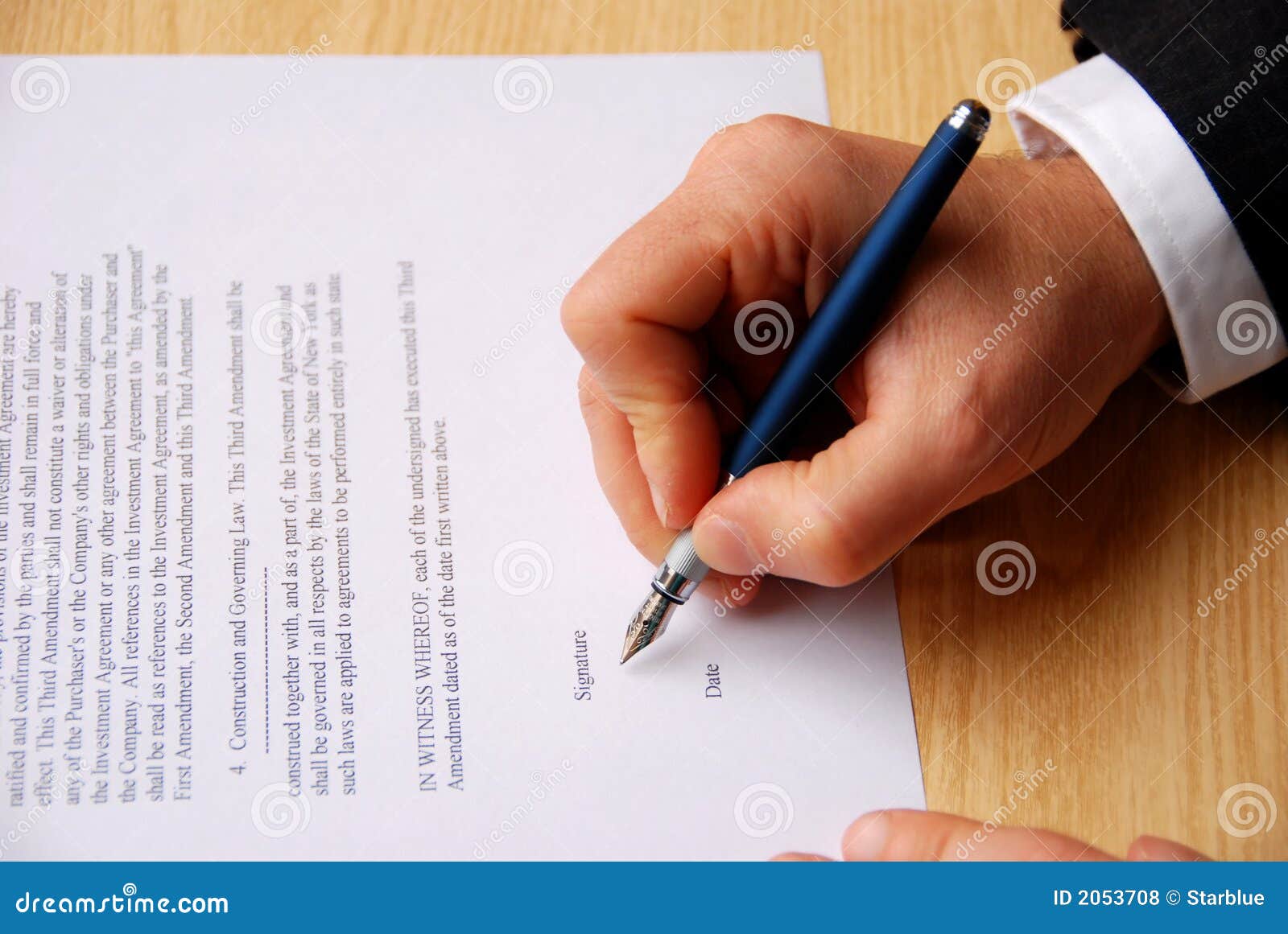 Signing contract stock photo. Image of contract, paper - 2053708