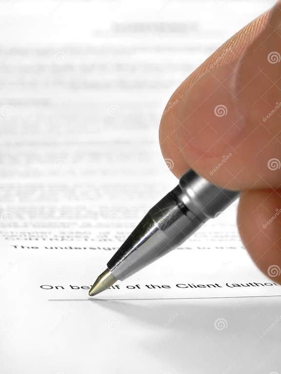 Signing contract stock image. Image of wrist, symbol, fingers - 231147