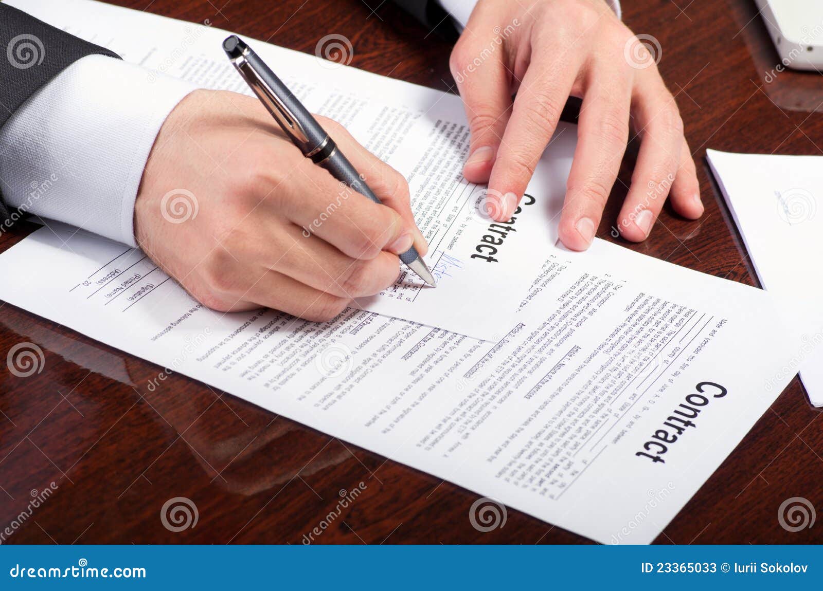 Signing contract stock image. Image of businessman, lawyer - 23365033