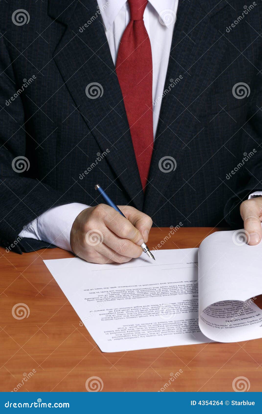 Signing a contract stock photo. Image of suit, hand, commercial - 4354264