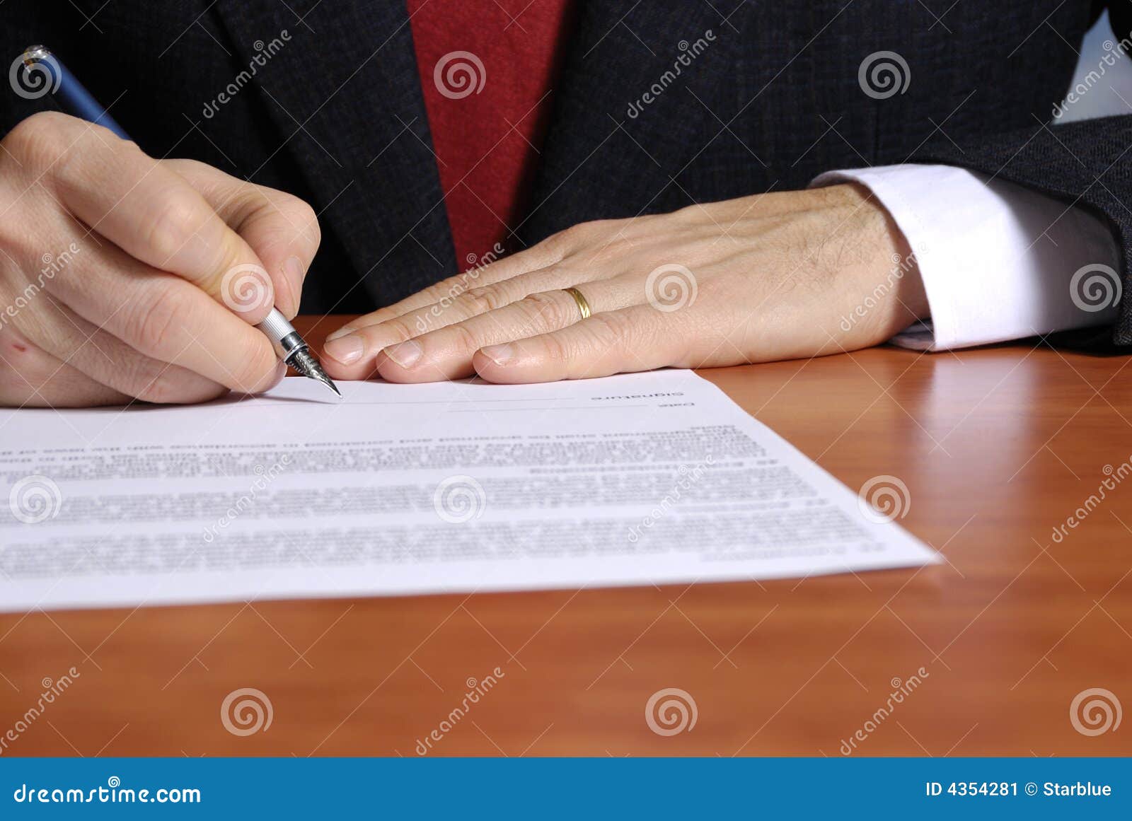 Signing a contract stock image. Image of business, binding - 4354281
