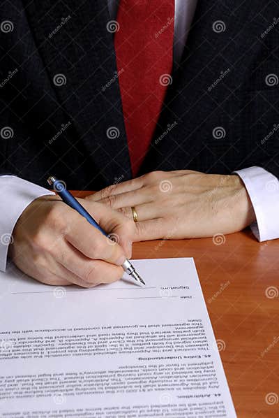 Signing a contract stock photo. Image of legal, signing - 4570062