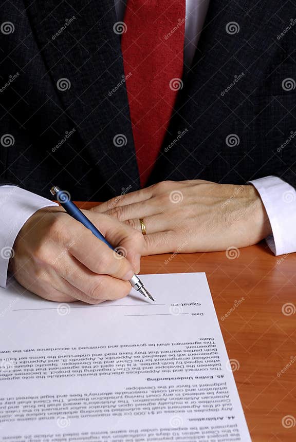 Signing a contract stock photo. Image of legal, signing - 4570062