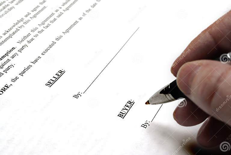 Signing Contract stock photo. Image of buyer, wealthy - 4753440