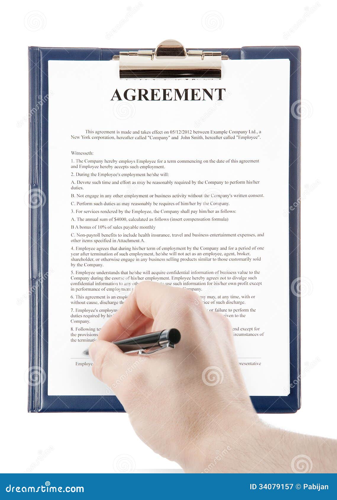 Signing a Contract (agreement) Stock Image - Image of work, negotiation ...