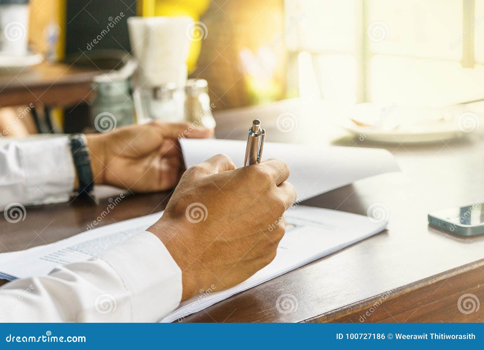 Before Signing the Contract Should Read the Document Carefully Stock ...