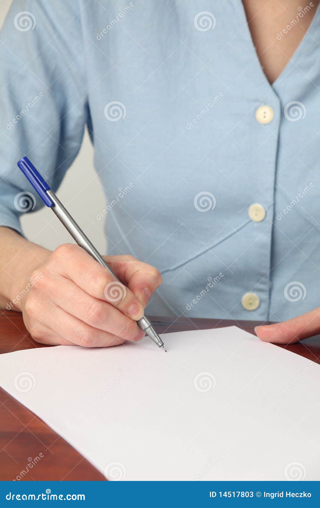 Signing a document stock image. Image of empty, desk - 14517803
