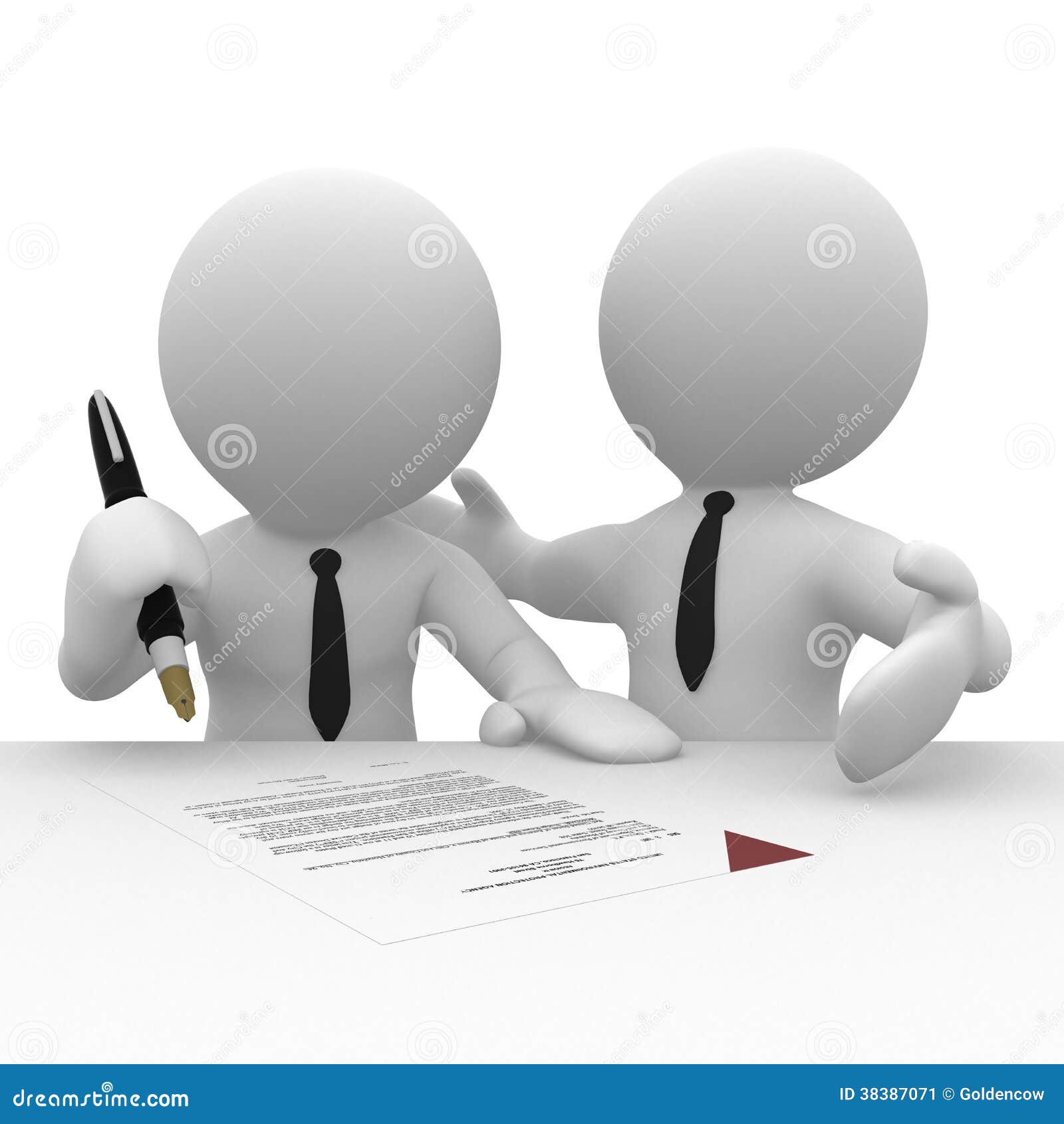 Signing document stock illustration. Illustration of woman - 38387071