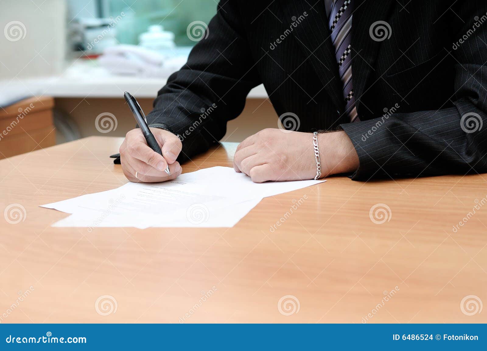 Signing The Document Picture. Image: 6486524