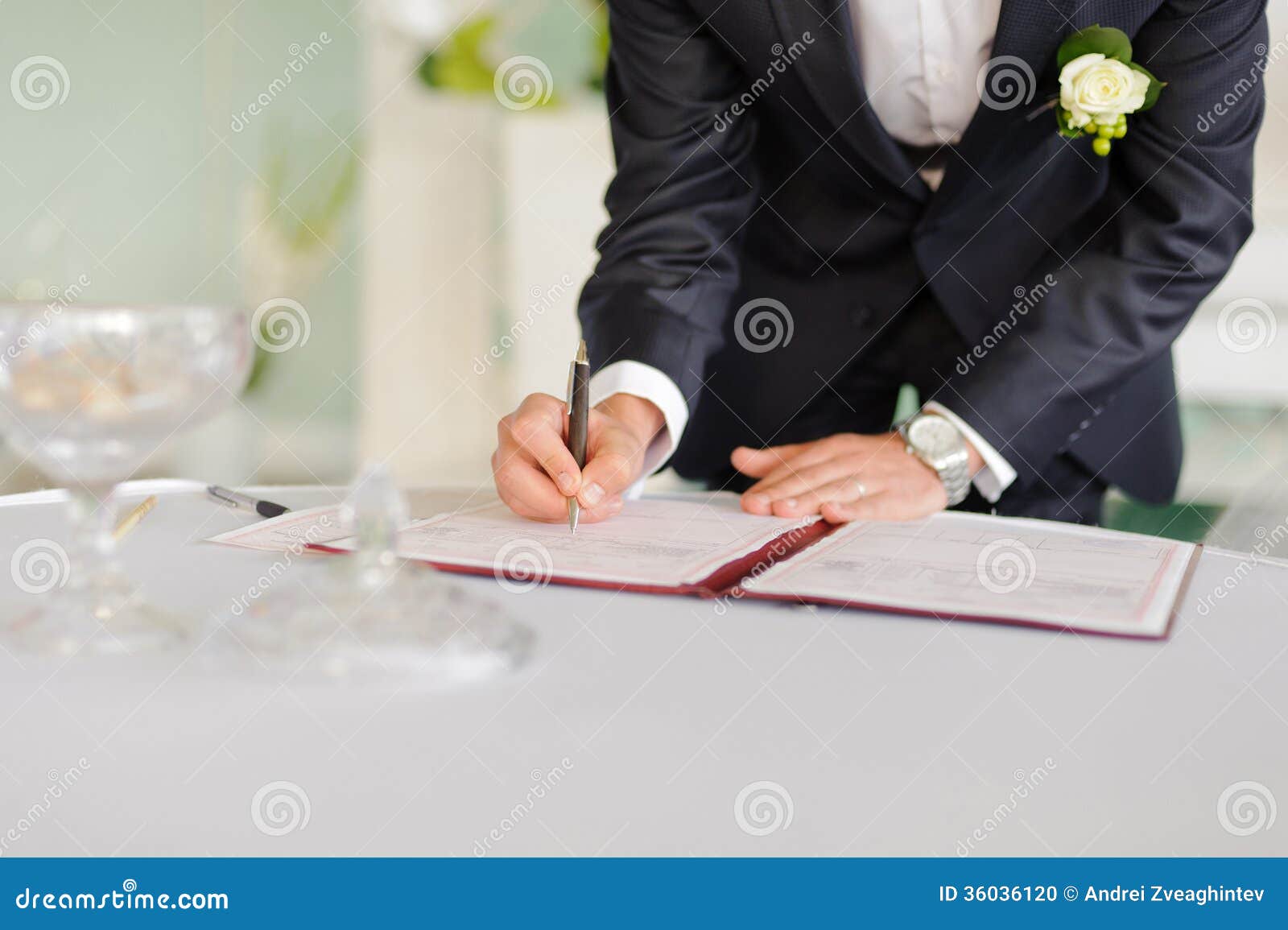 Signing Document stock photo. Image of registry, contract - 36036120