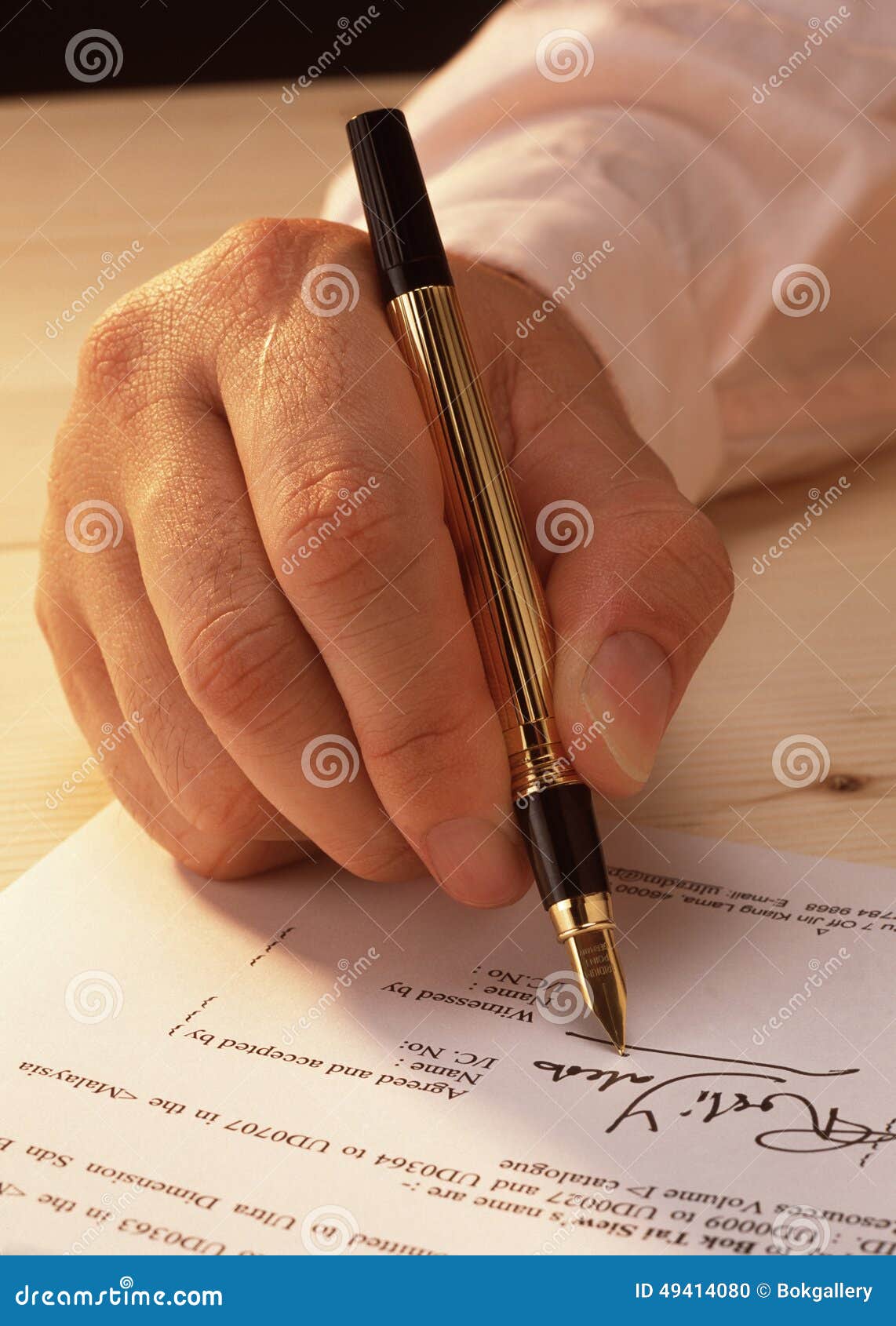 Signing a document stock photo. Image of communication - 49414080