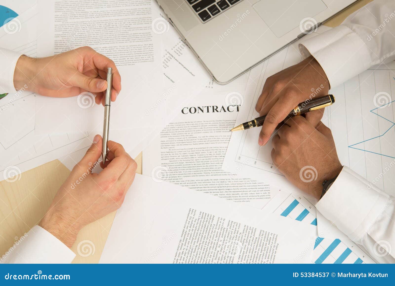 Signing a document. stock image. Image of deal, corporate - 53384537