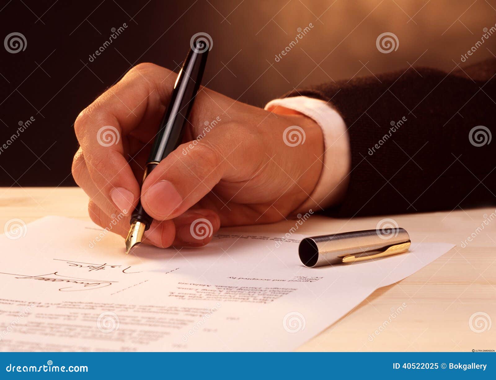 Signing a document stock image. Image of business, concept - 40522025