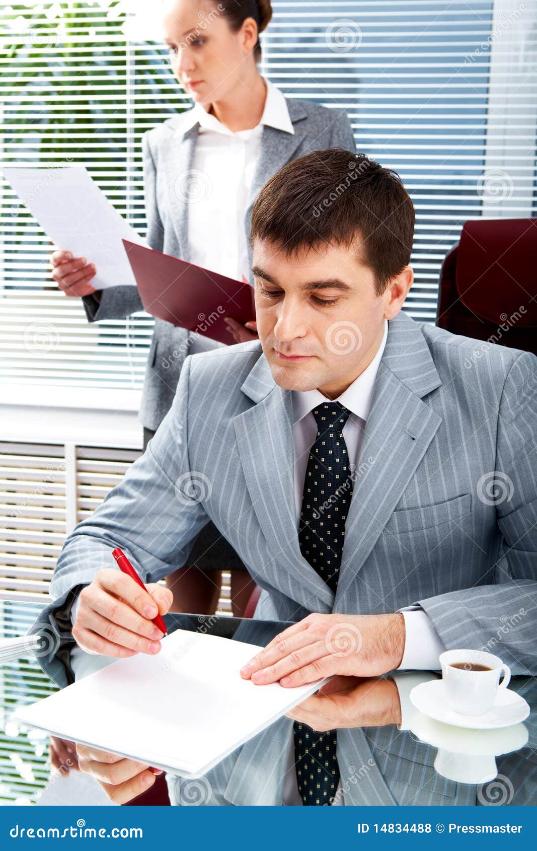 Signing documents stock photo. Image of paper, adult - 14834488