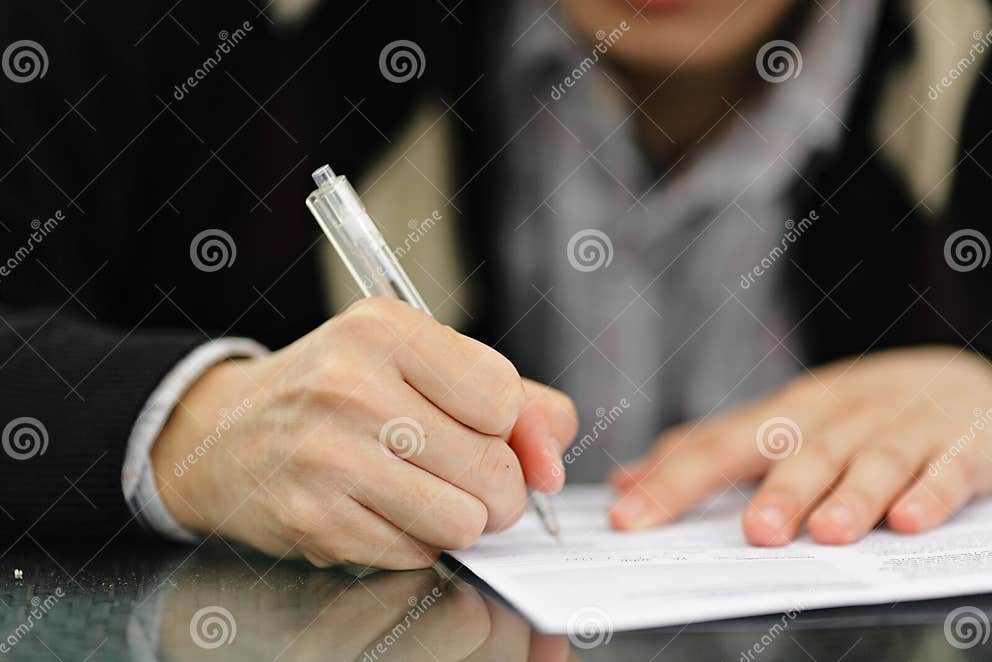 Signing Form stock image. Image of form, contract, choice - 17957903
