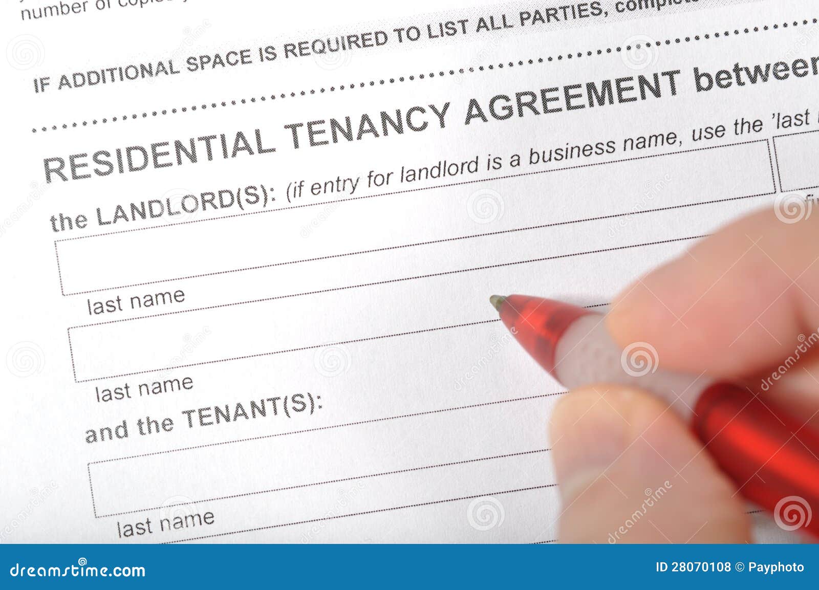 Signing a rental contract stock photo. Image of insurance - 28070108