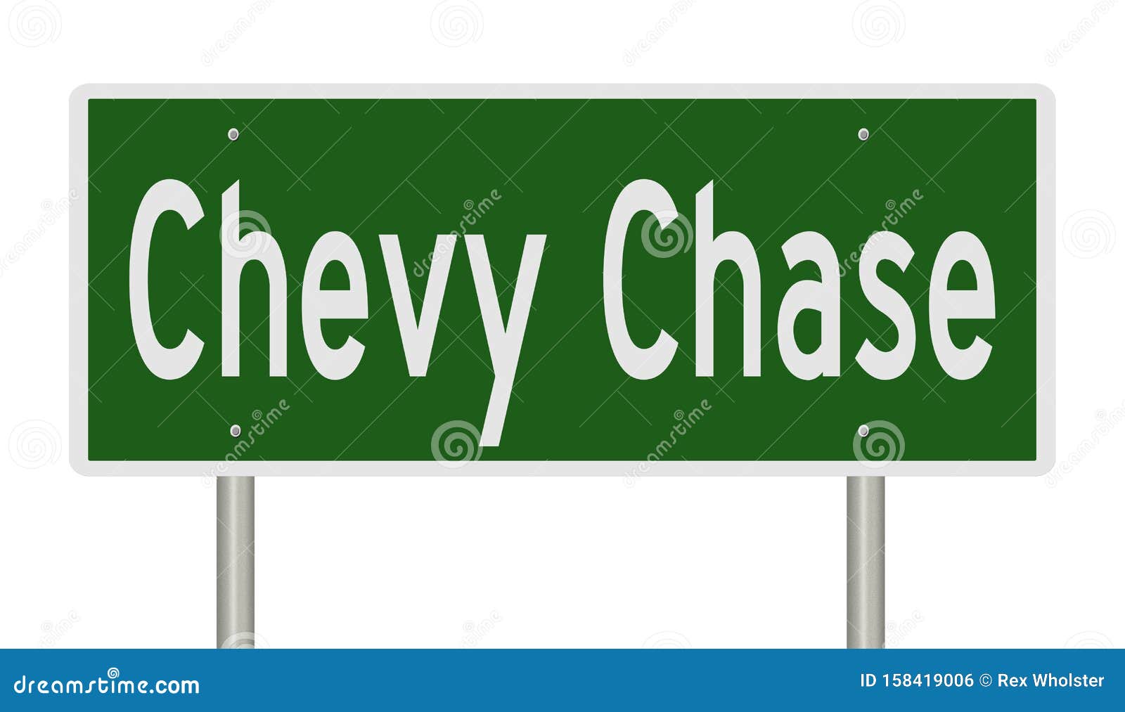 Signo De Autopista Para Chevy Chase Stock de ilustración - Ilustración ...
