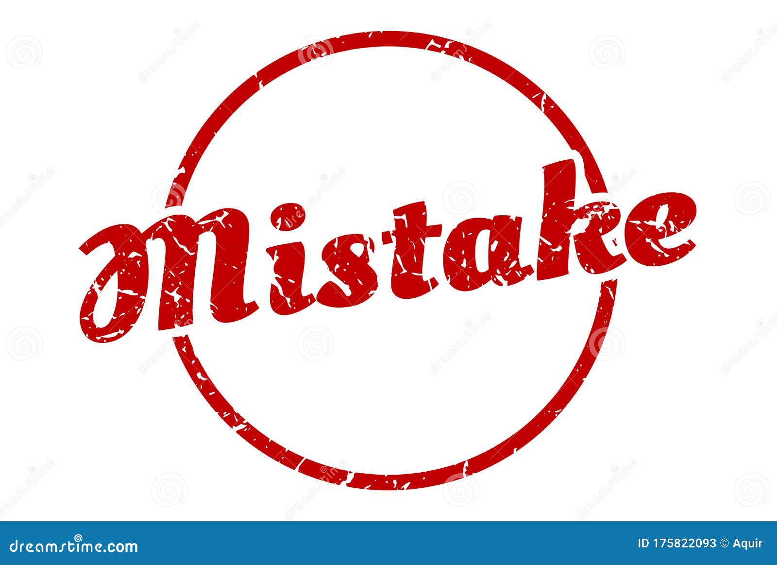 Signo De Error. Marca De Vintage De Ronda De Error. Ilustración del ...