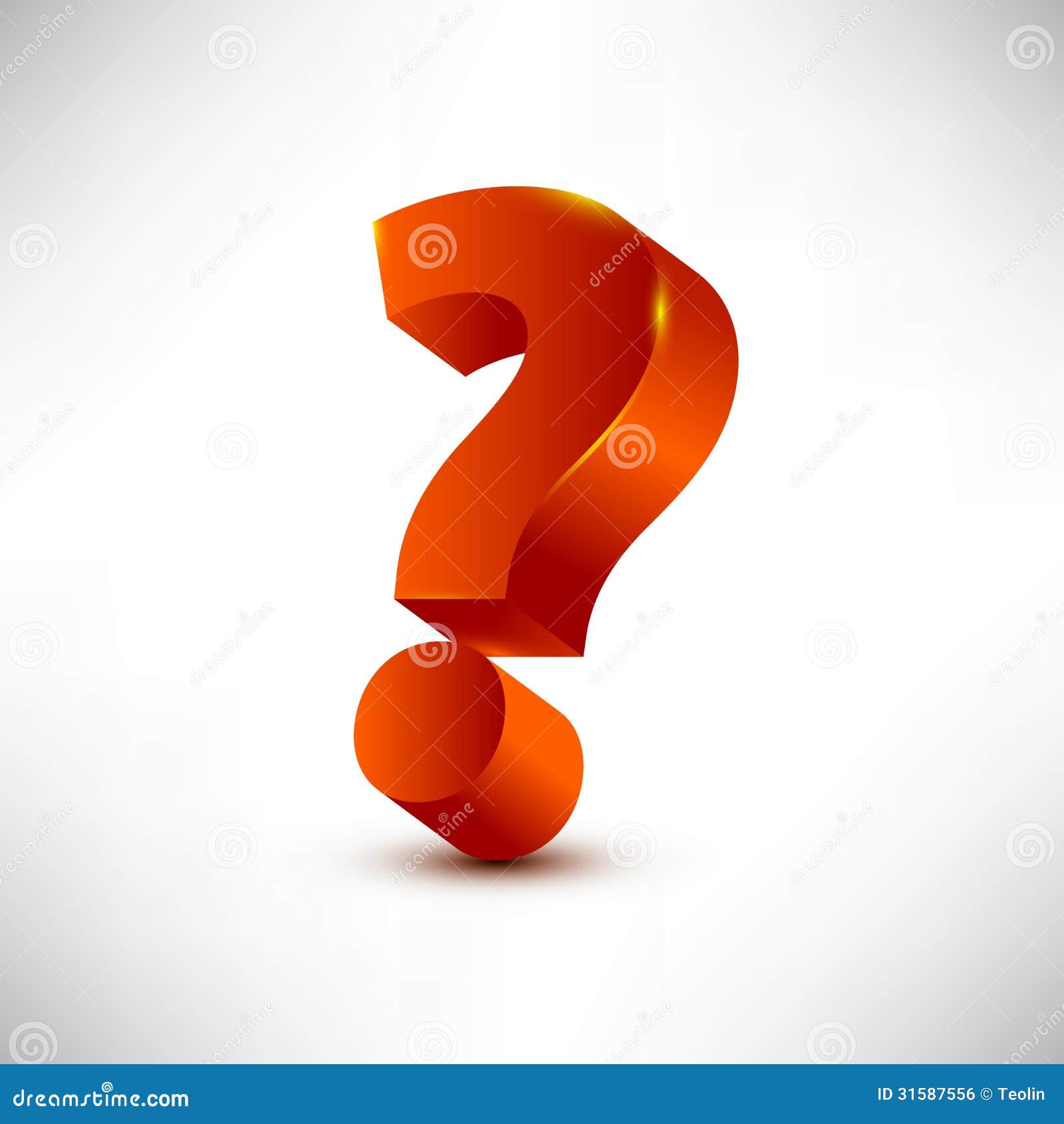 Signo de interrogación ilustración del vector. Ilustración de ...