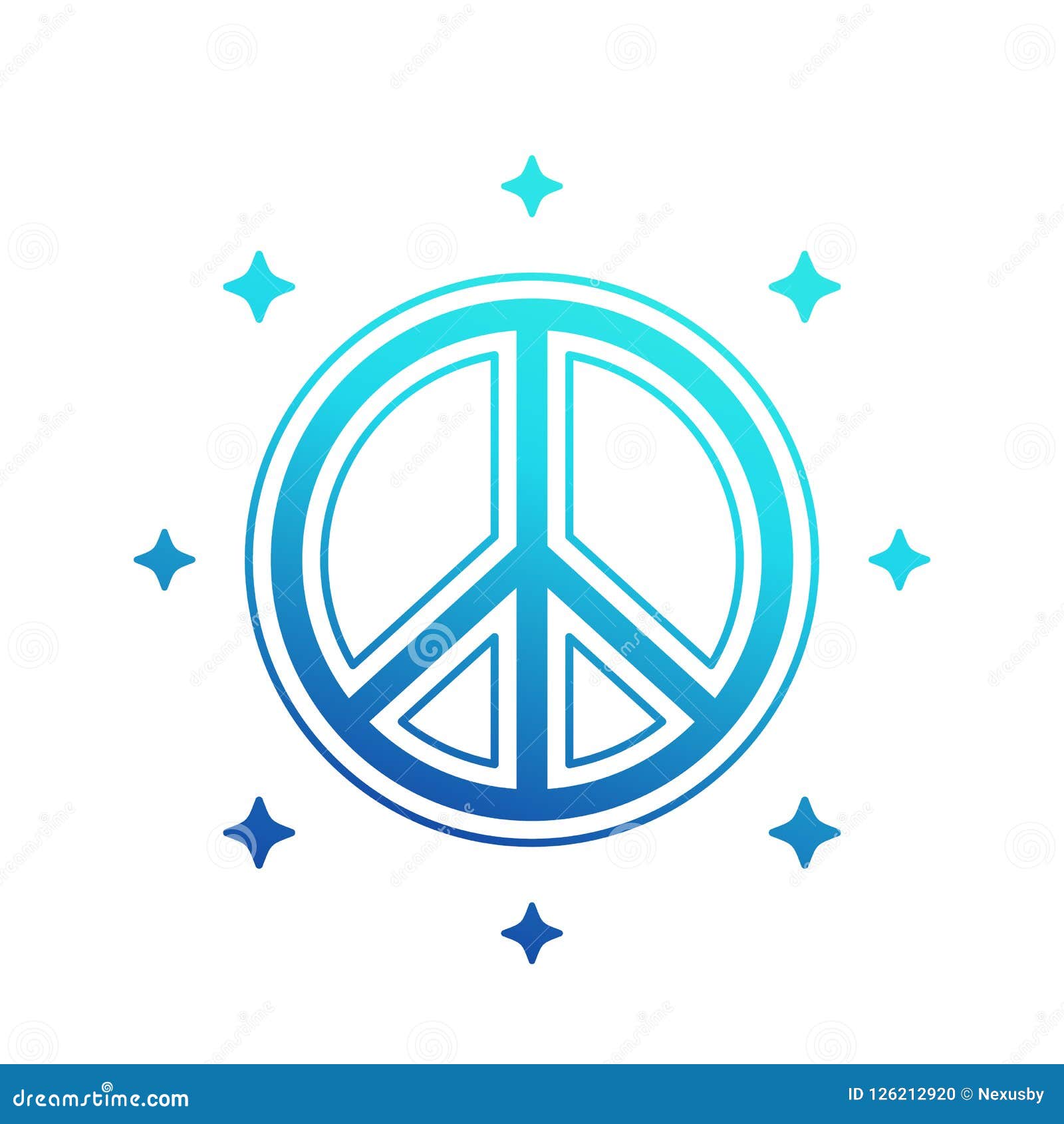 Signo de la paz, vector ilustración del vector. Ilustración de rebelde ...