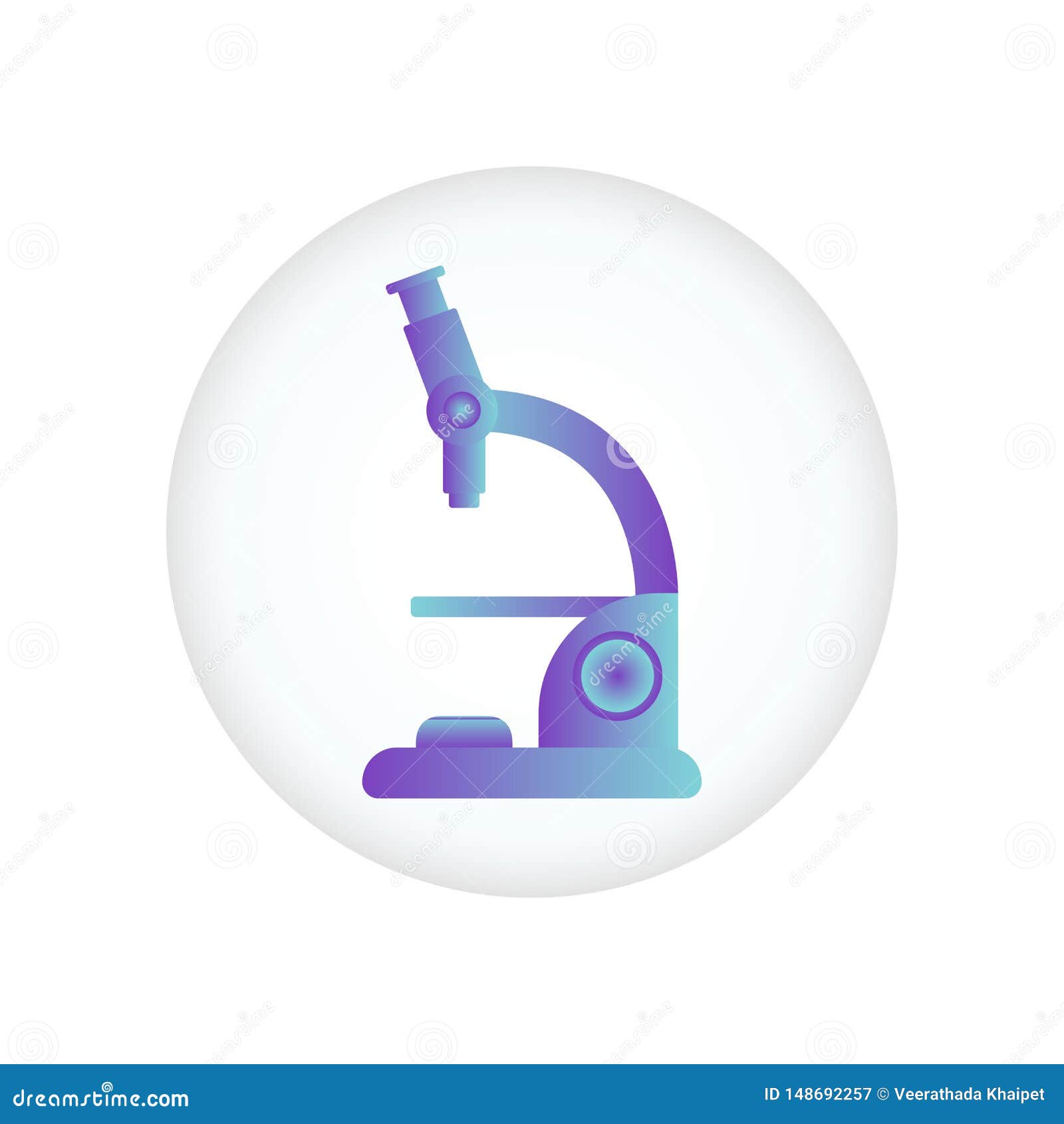 Signo De Laboratorio De Microscopio Ilustración del Vector ...