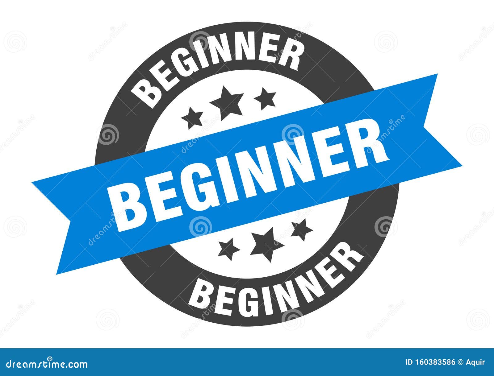 Signo de principiante ilustración del vector. Ilustración de blanco ...