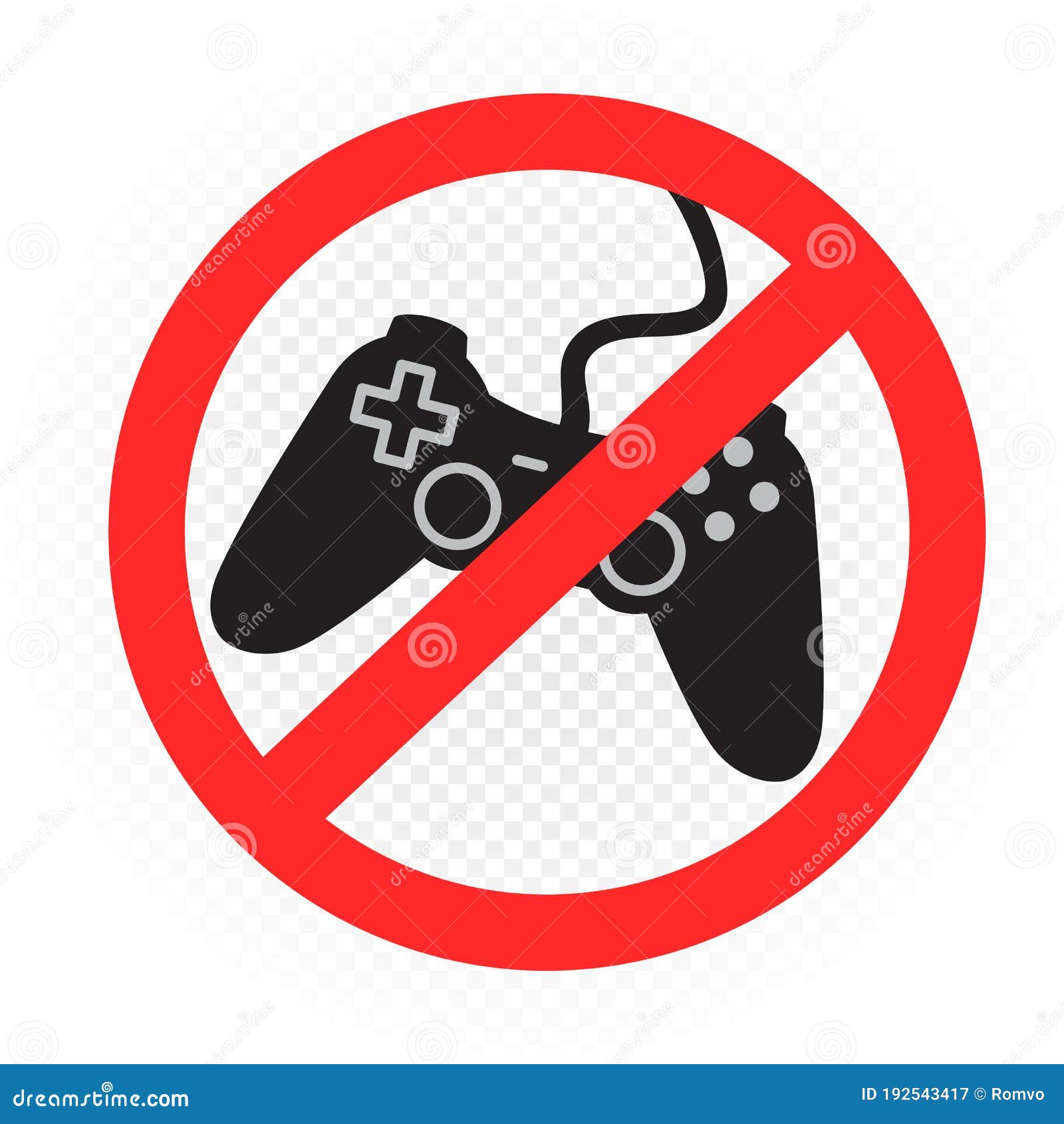 Signo De Prohibición Para Jugar Juegos De Computadora Ilustración del ... Signo De Prohibición Para Jugar Juegos De Computadora Ilustración del ...