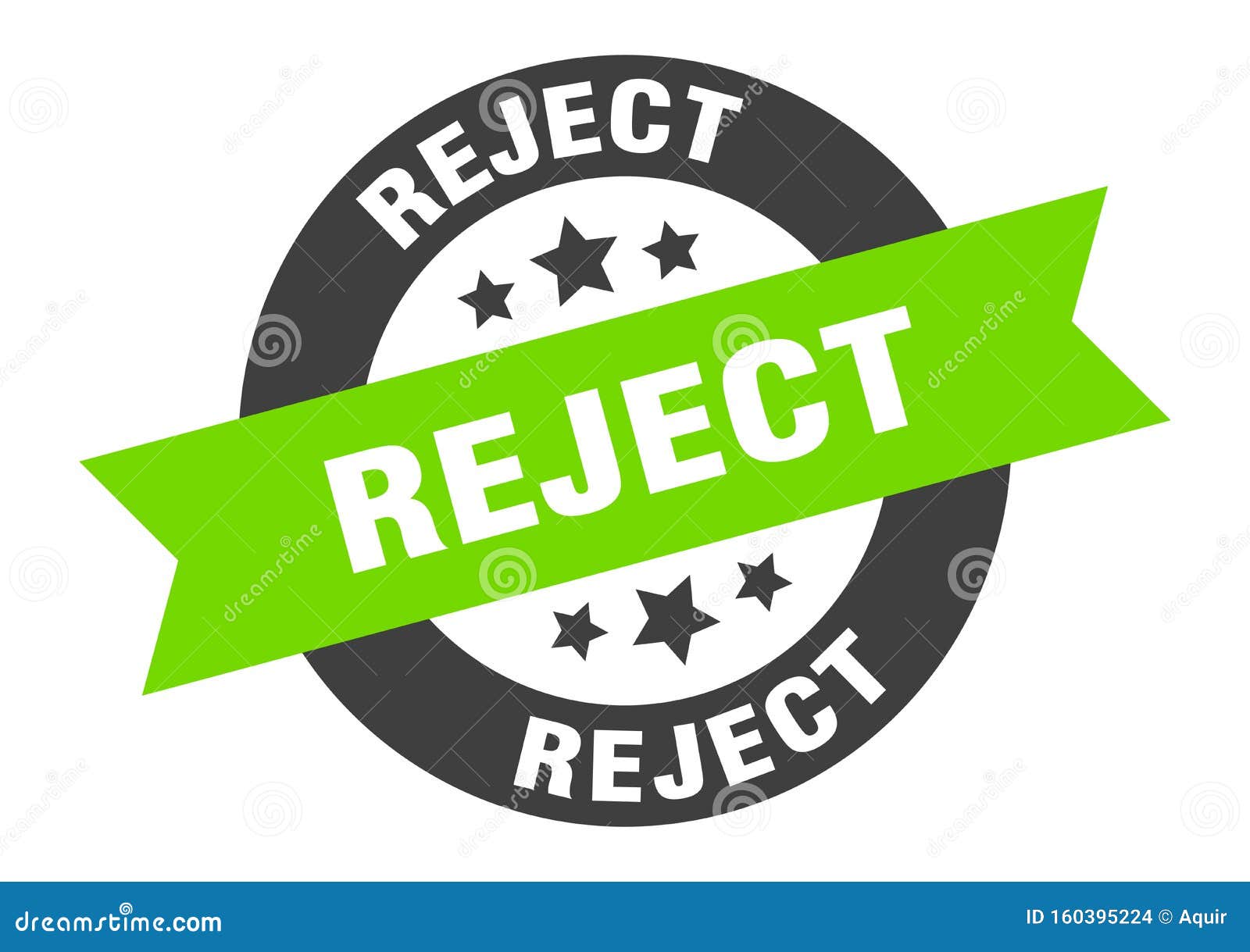 Signo de rechazo ilustración del vector. Ilustración de rechazo - 160395224