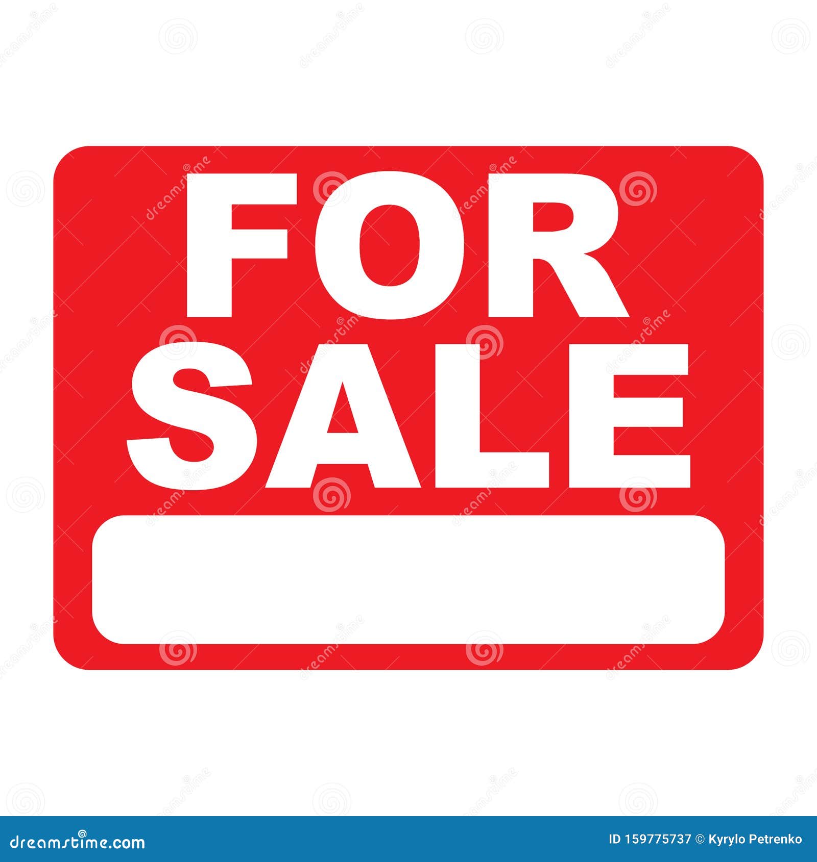 Signo De Venta En El Vector De Fondo Rojo Ilustración del Vector ...