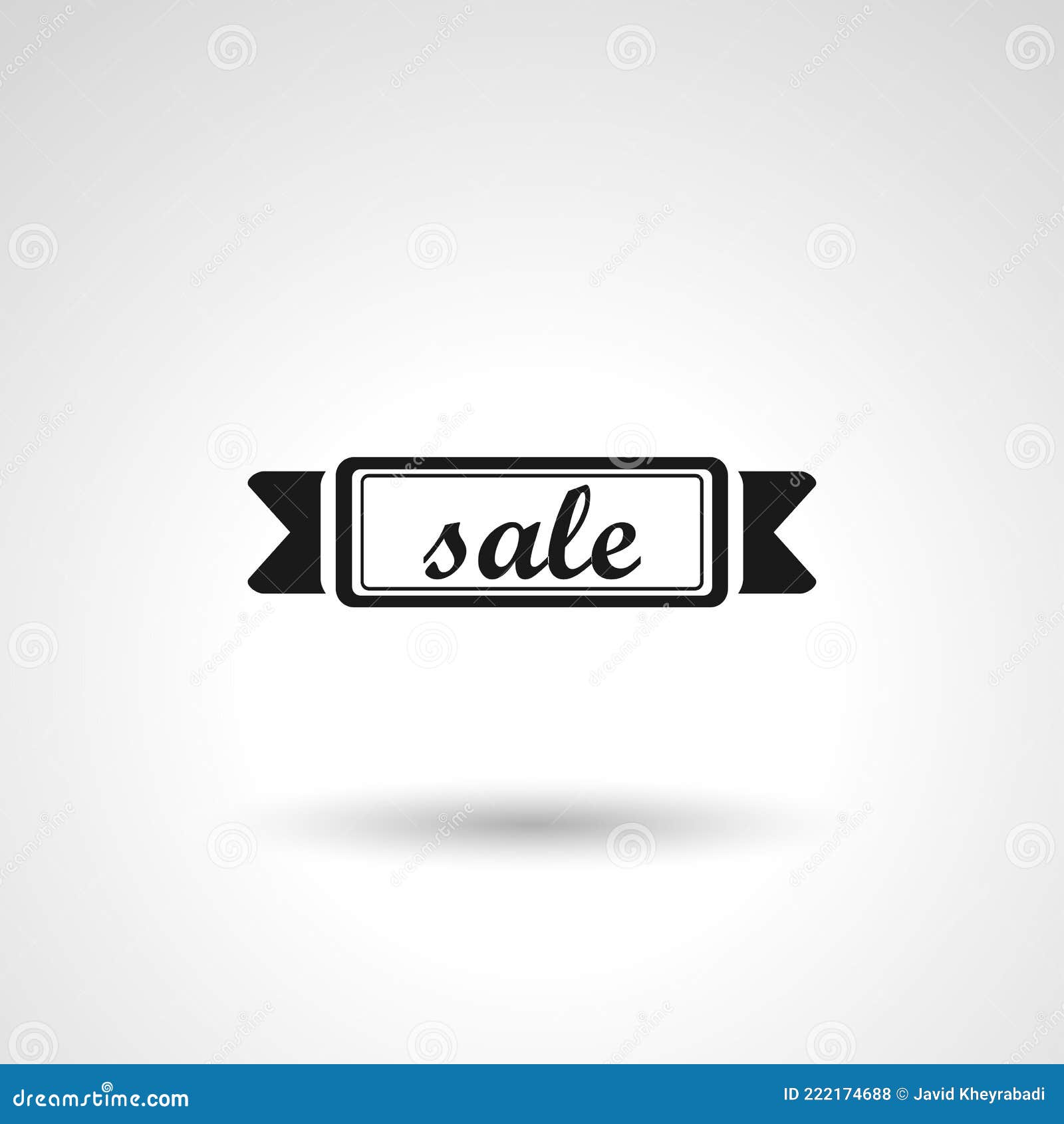 Signo De Venta. Icono De Venta Simple Stock de ilustración ...