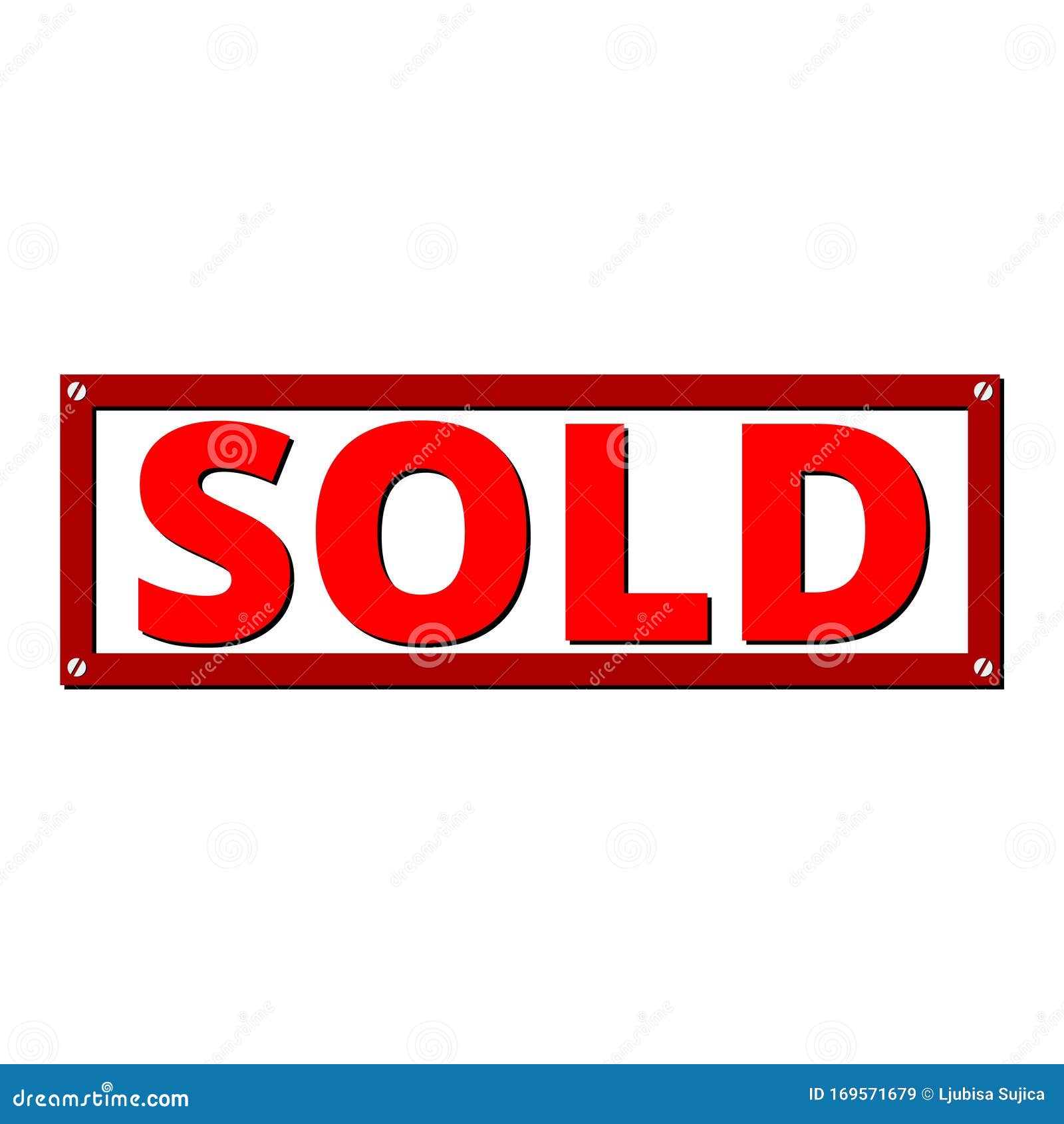 Signo de venta ilustración del vector. Ilustración de demanda - 169571679